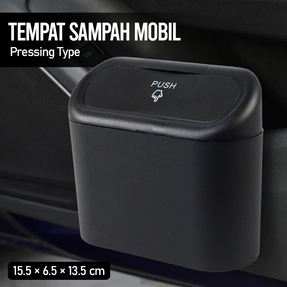 Jual Push Trash Bin Tempat Sampah Mobil Tong Sampah Mobil Slim Gantung ...