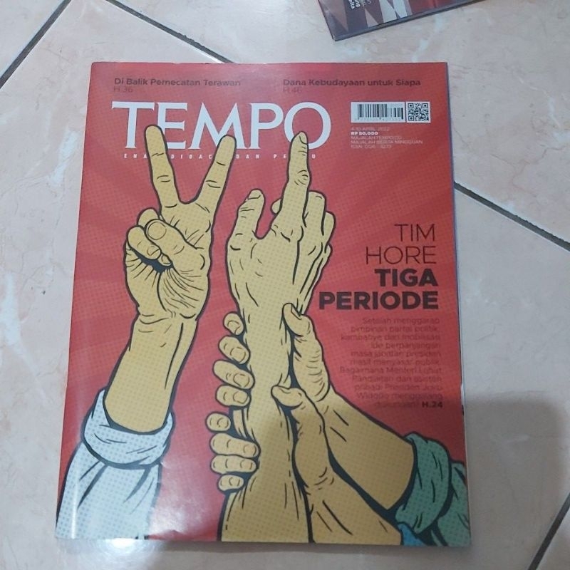 Jual Majalah Tempo Terbaru Tim Hore Tiga Periode 4-10 April 2022 ...