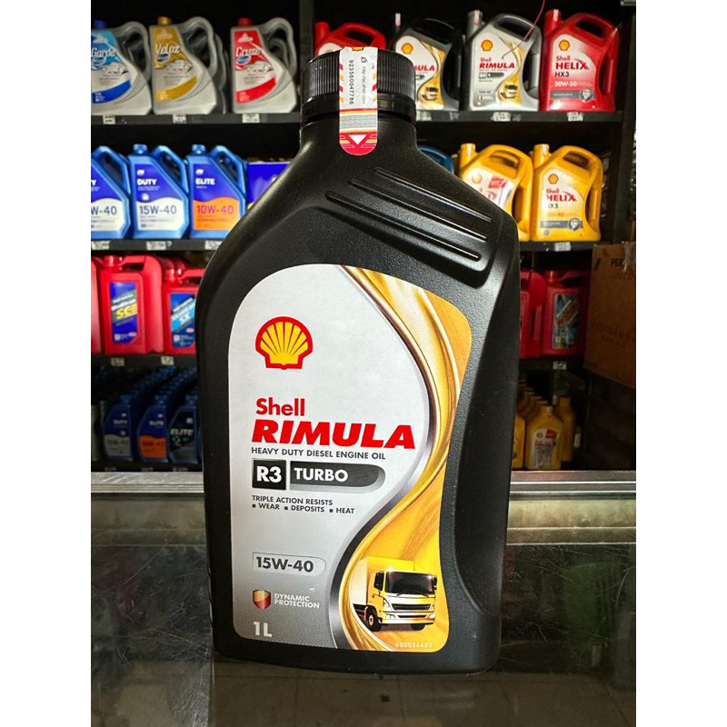 Jual OLI SHELL RIMULA R3 TURBO DIESEL ENGINE OIL SAE 15W-40 1L DIJAMIN ...