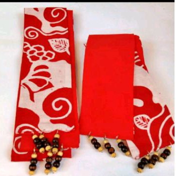 Jual Syal Pria Wanita Kain Batik Tradisional Merah Putih | Shopee Indonesia