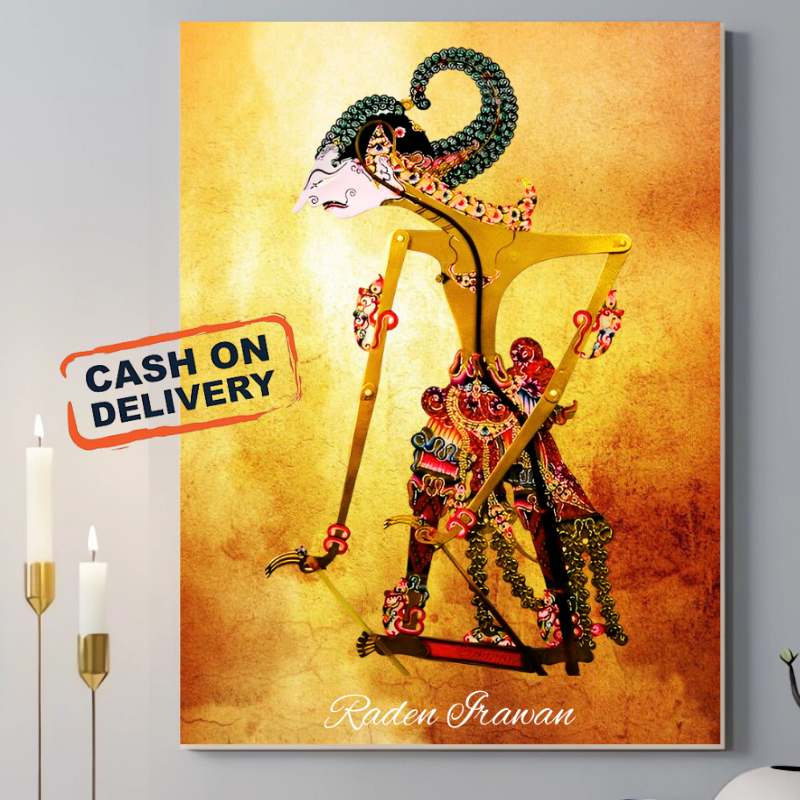 Jual Poster Wayang Kulit Irawan Untuk Hiasan Dinding Atau Wall Dekor ...