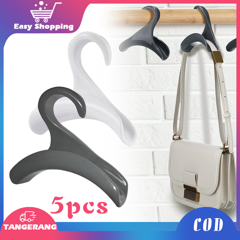 Jual 5pcs Hanger Tas Bag Hanger Gantungan Tas Multifungsi Bag Hook Rack ...