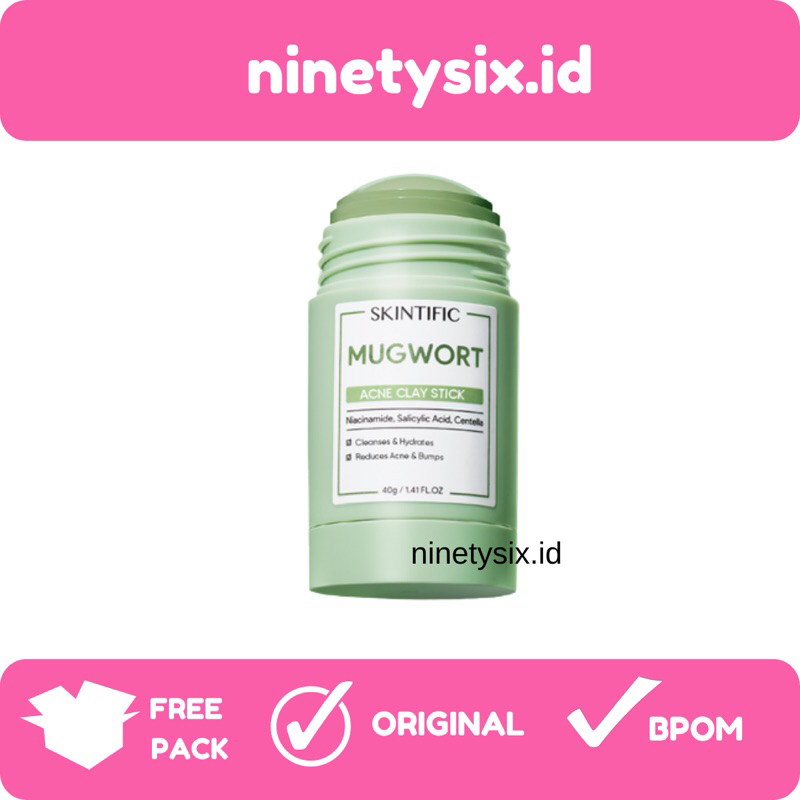 Jual SKINTIFIC - Mugwort Anti Pores dan Acne Clay Mask Stick 40g ...