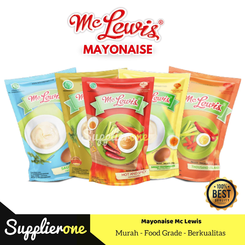 Jual Mc Lewis Mayonaise / Mayonaise Sachet / Mayonaise Original / Mayonaise Pedas / Mayonaise ...