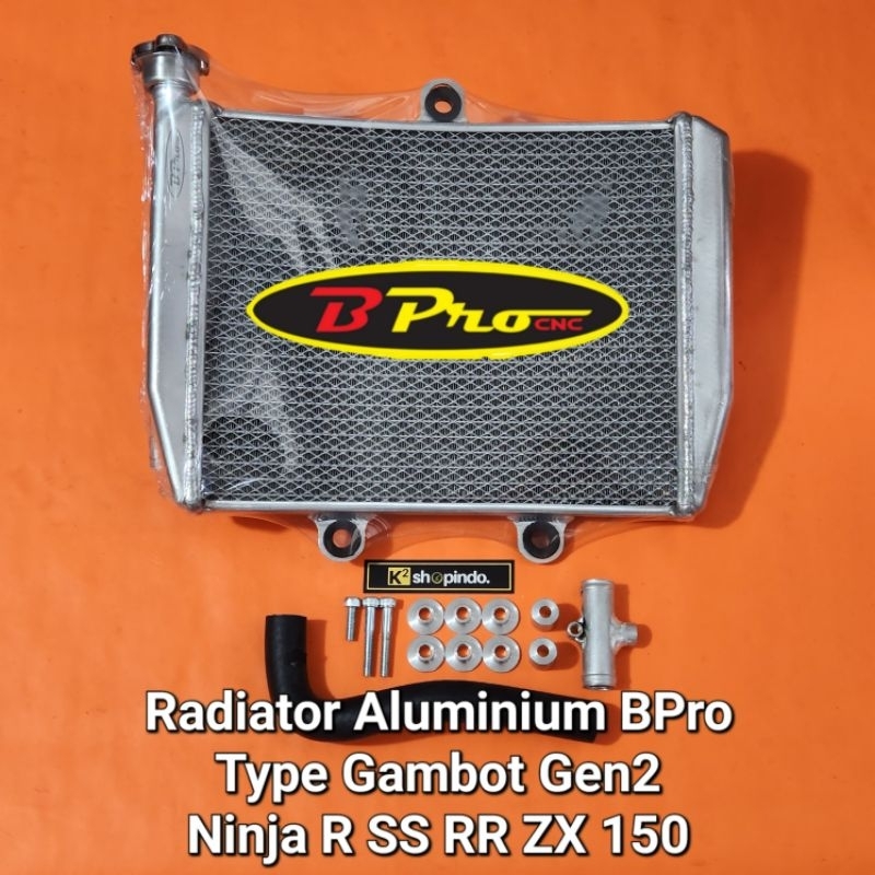 Jual Radiator Bpro Gambot Ninja R SS RR ZX 150 Original B Pro Type Gambot Gen2 Big Volume ...