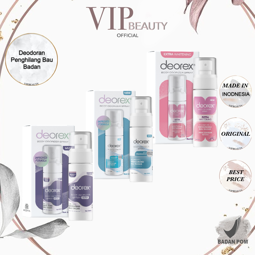 Jual DEOREX Body Odorizer Spray 60 Ml (New 2022) / Deodorant ...