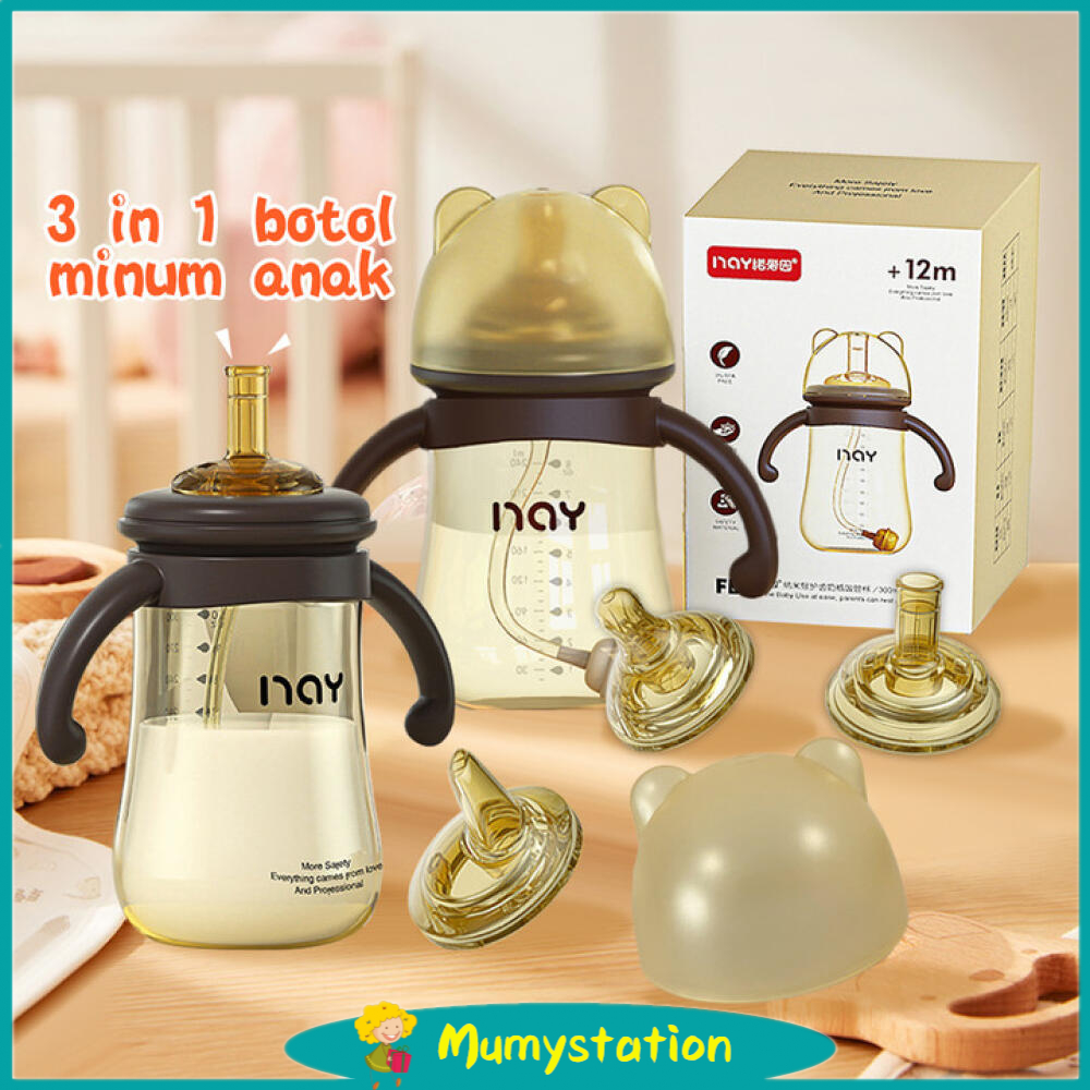 Jual Mumystation 0-3thn botol minum bayi lucu /Botol Minum Sedotan Anak 3 In1 | Shopee Indonesia