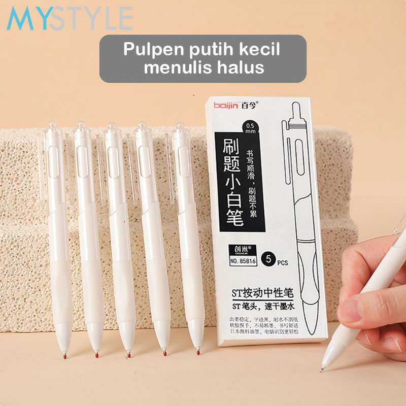 Jual MYSTYLE 85861 PEN CETEK PULPEN CETEK TINTA HITAM WARNA PUTIH ...