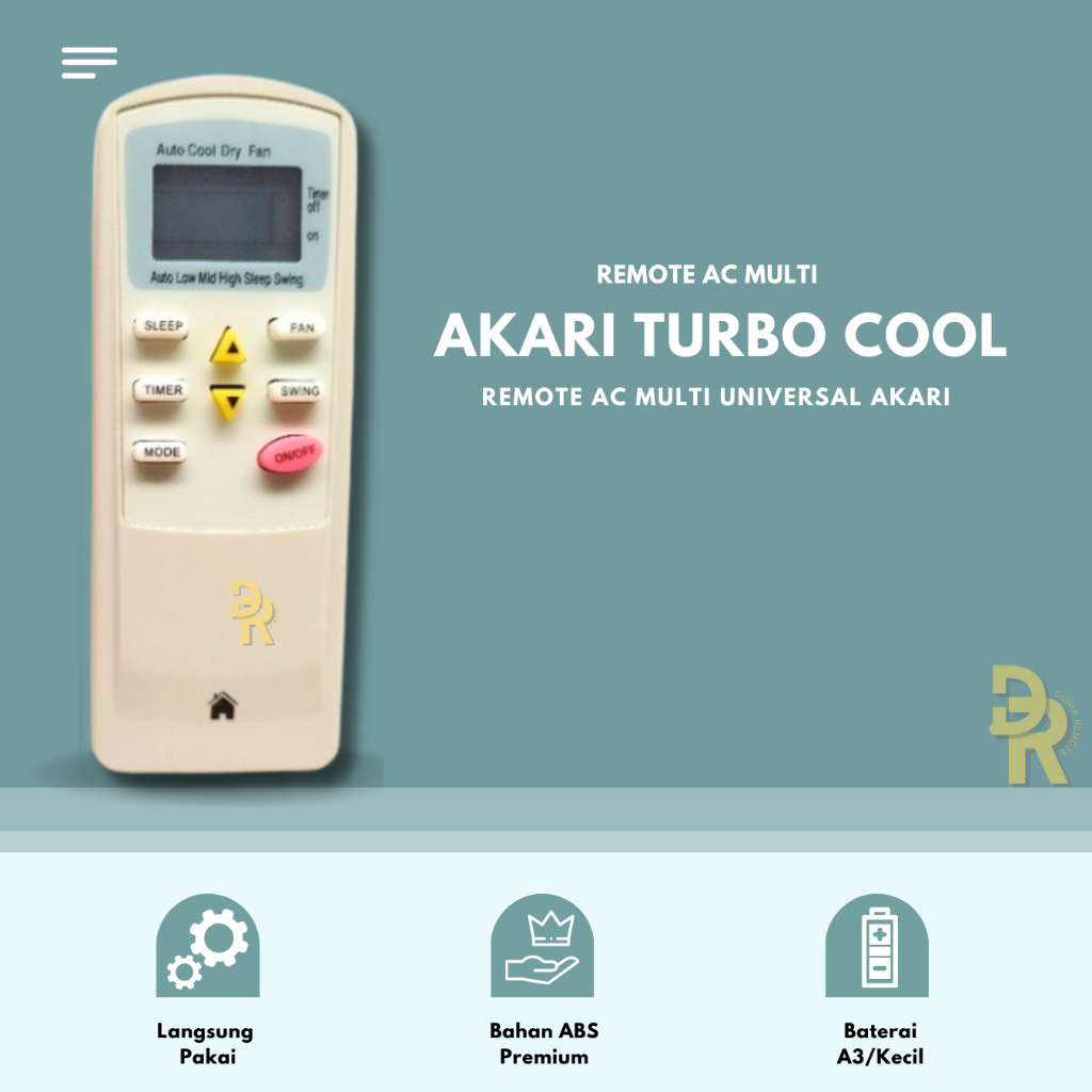 Jual Remot Remote AC Akari Turbo Cool Ch | Shopee Indonesia