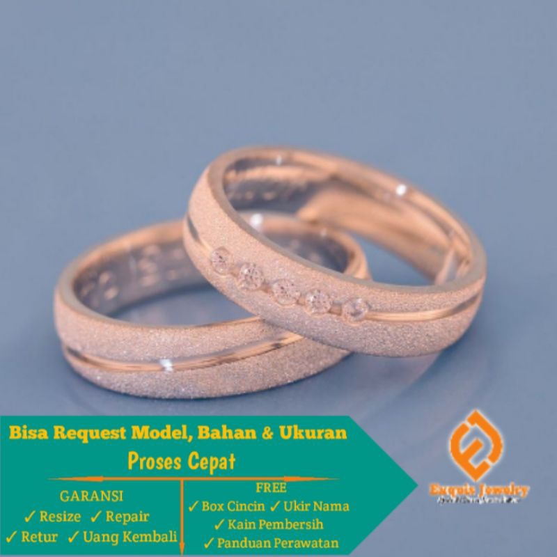 Jual BERGARANSI!Cincin Kawin Tunangan Nikah Perak Couple Bisa Request ...