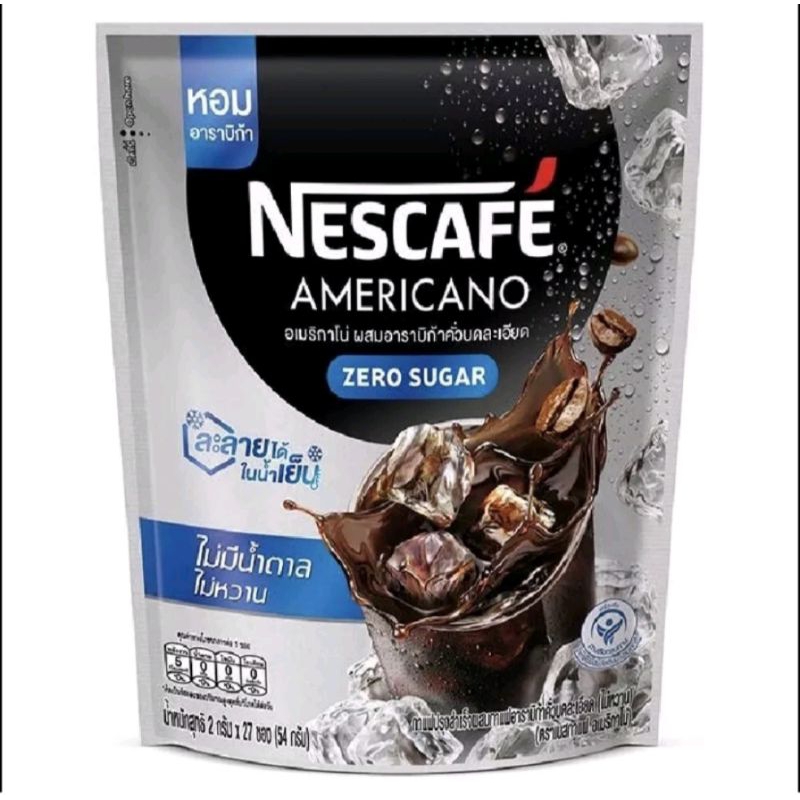 Jual Nescafe Americano zero sugar (27Sac @2gr) | Shopee Indonesia