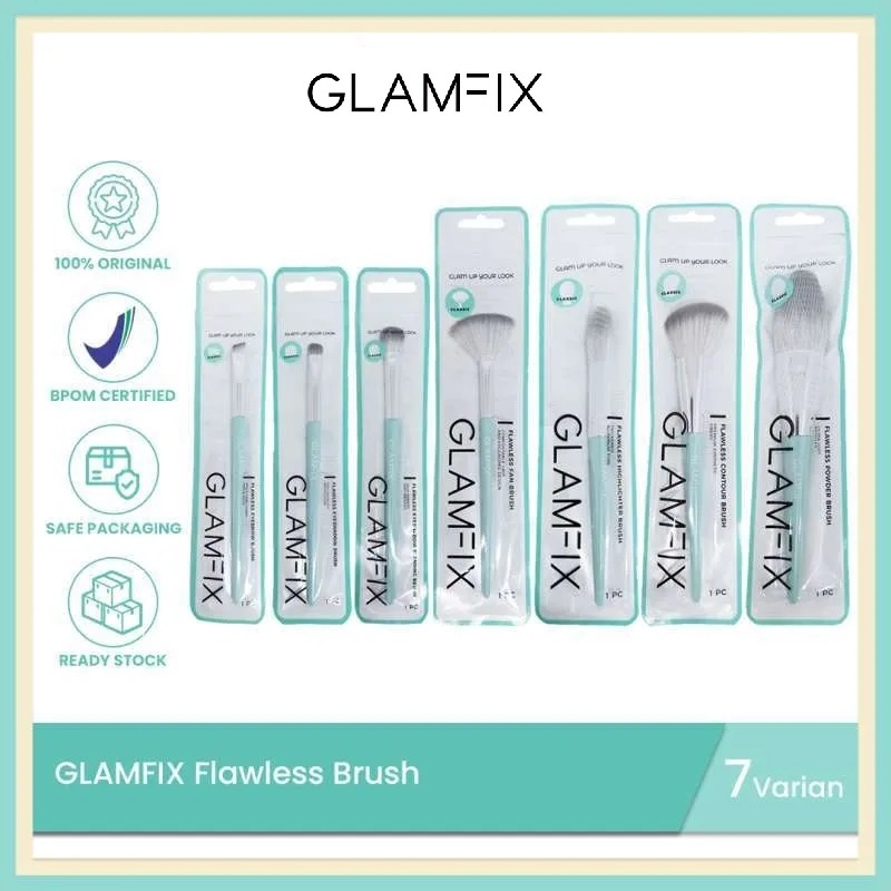 Jual GLAMFIX Flawless Brush Series | Kuas Makeup Glam Fix | Shopee ...