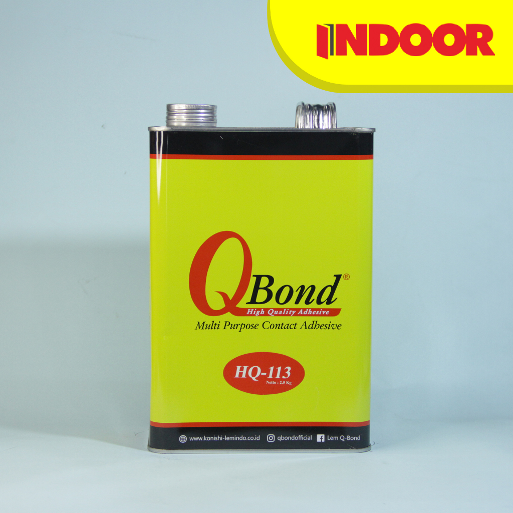 Jual Lem QBond HQ-113 / Lem Kuning Serbaguna / Lem HPL Vinyl 2,5 KG ...