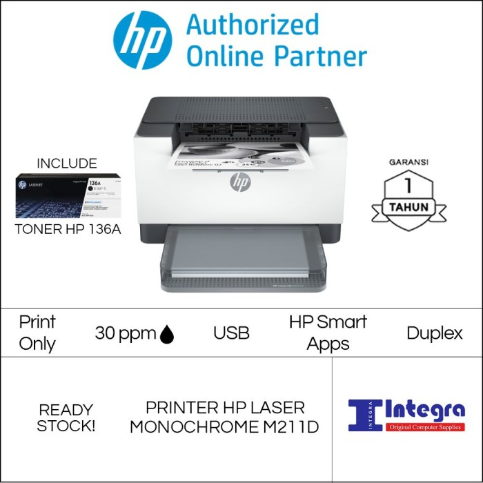 Jual Printer HP LaserJet Monochrome M211D Print Only Duplex 211D ...