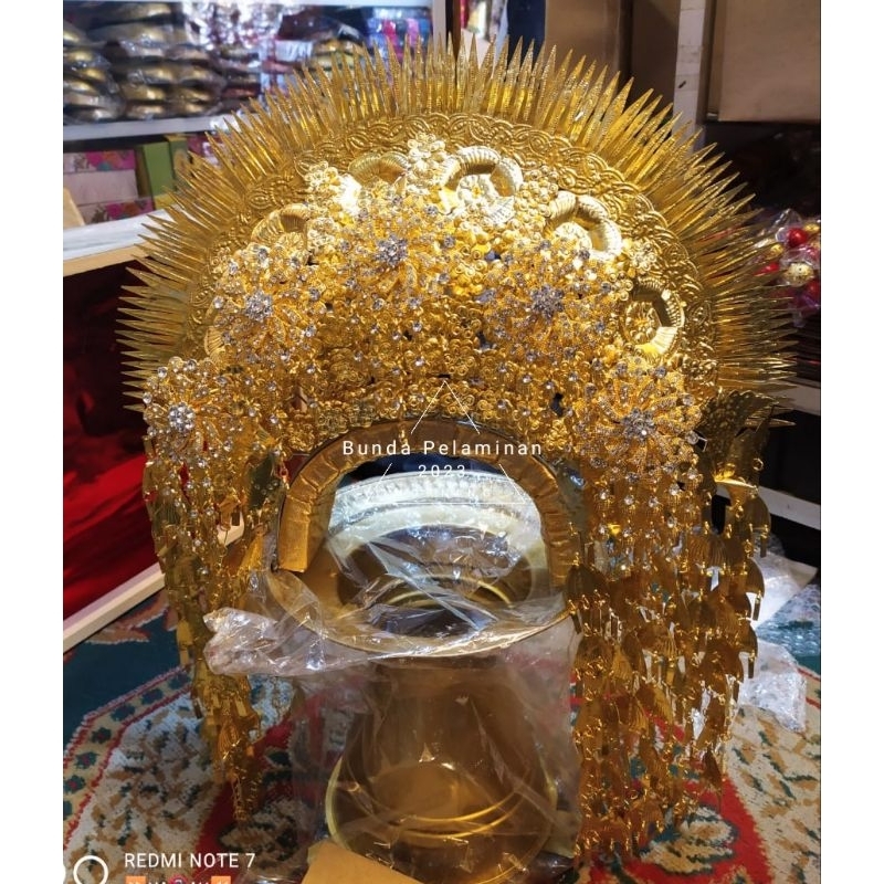 Jual Sunting Tari Minang Minimalis / Suntiang Minang Sumandan Gold ...