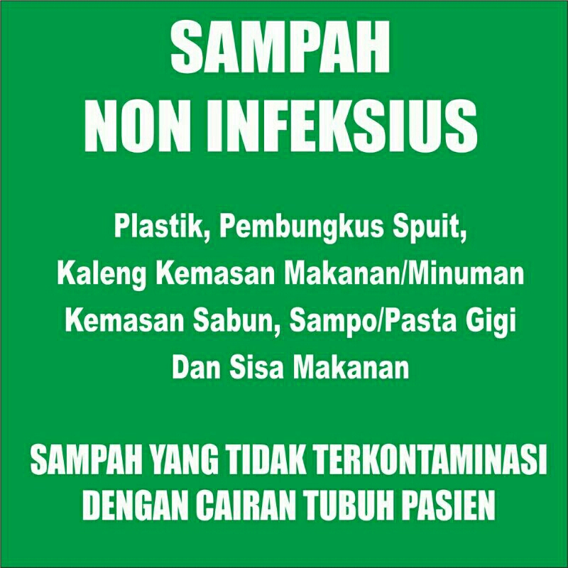 Jual stiker sampah non infeksius | Shopee Indonesia