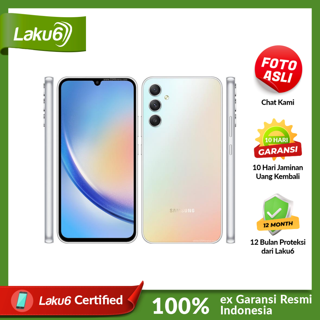 Jual Samsung Galaxy A34 8GB/128GB Bekas Resmi Indo | Shopee Indonesia