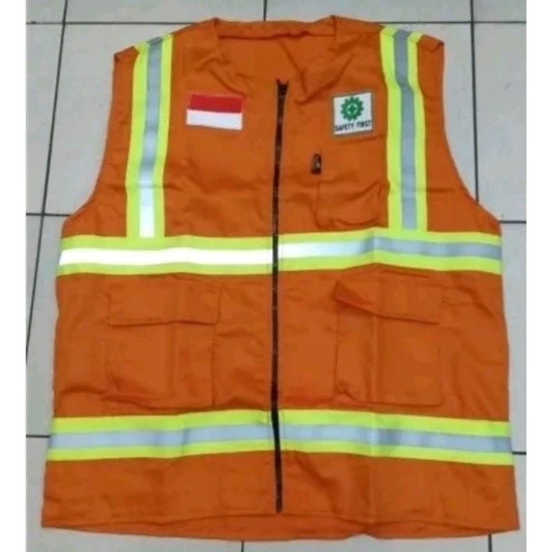 Jual ROMPI SAFETY CUSTOM BORDIR / ROMPI PROYEK | Shopee Indonesia