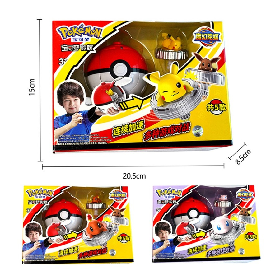 Jual LDCX - Pokemon Spinning Top Mainan Gasing Gangsing Battle | Shopee ...