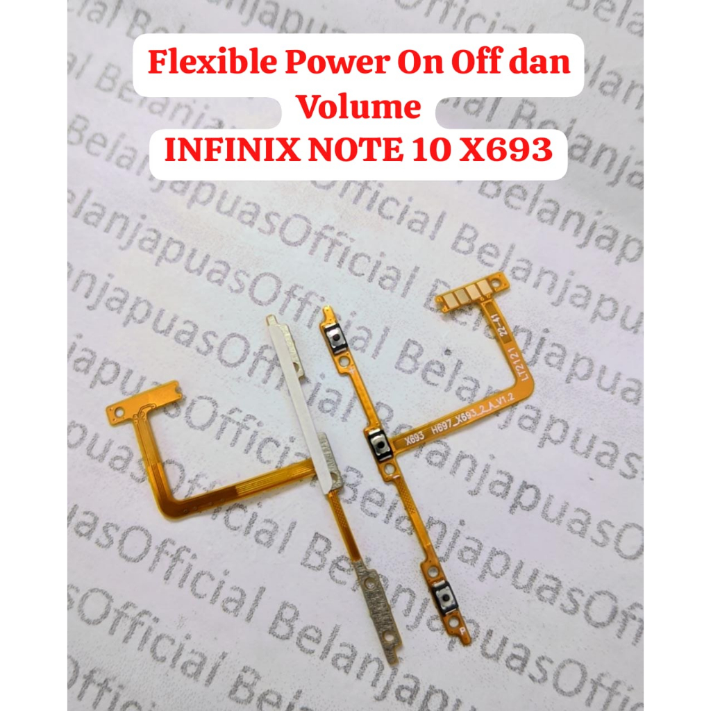 Jual Flexible Fleksibel Flex Flek POWER ON OFF dan VOLUME INFINIX NOTE 10 X693 | Shopee Indonesia