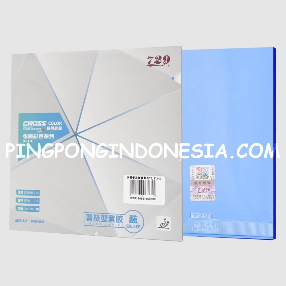 Jual 729 - CROSS Biru - Karet Rubber Pingpong RITC Friendship Bat Bet Tenis Meja Table Tennis ...
