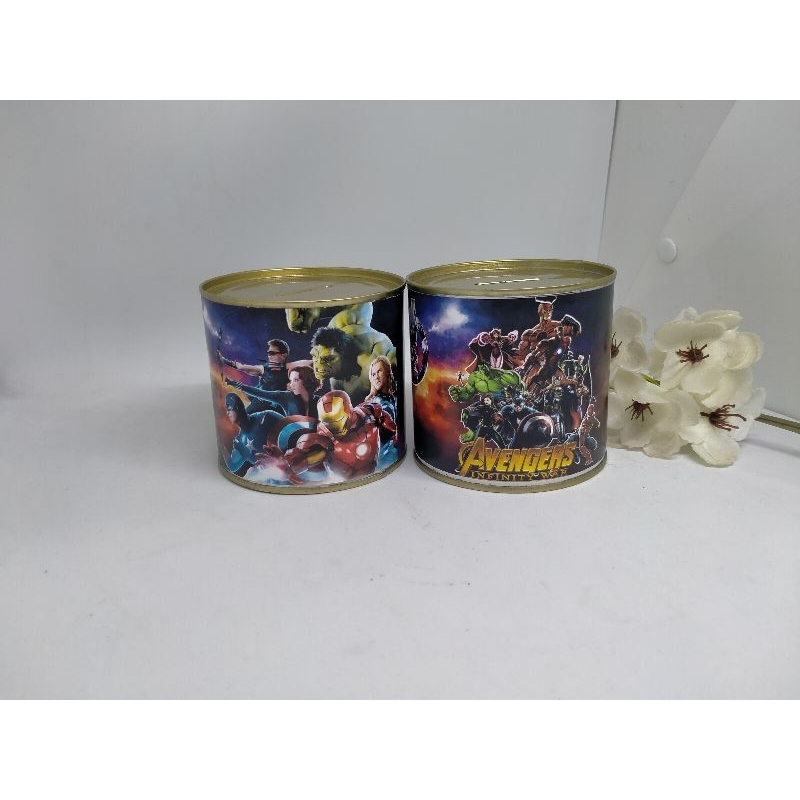 Jual Celengan kaleng Mini karakter kartun Buka Tutup (Minimal order 2 ...