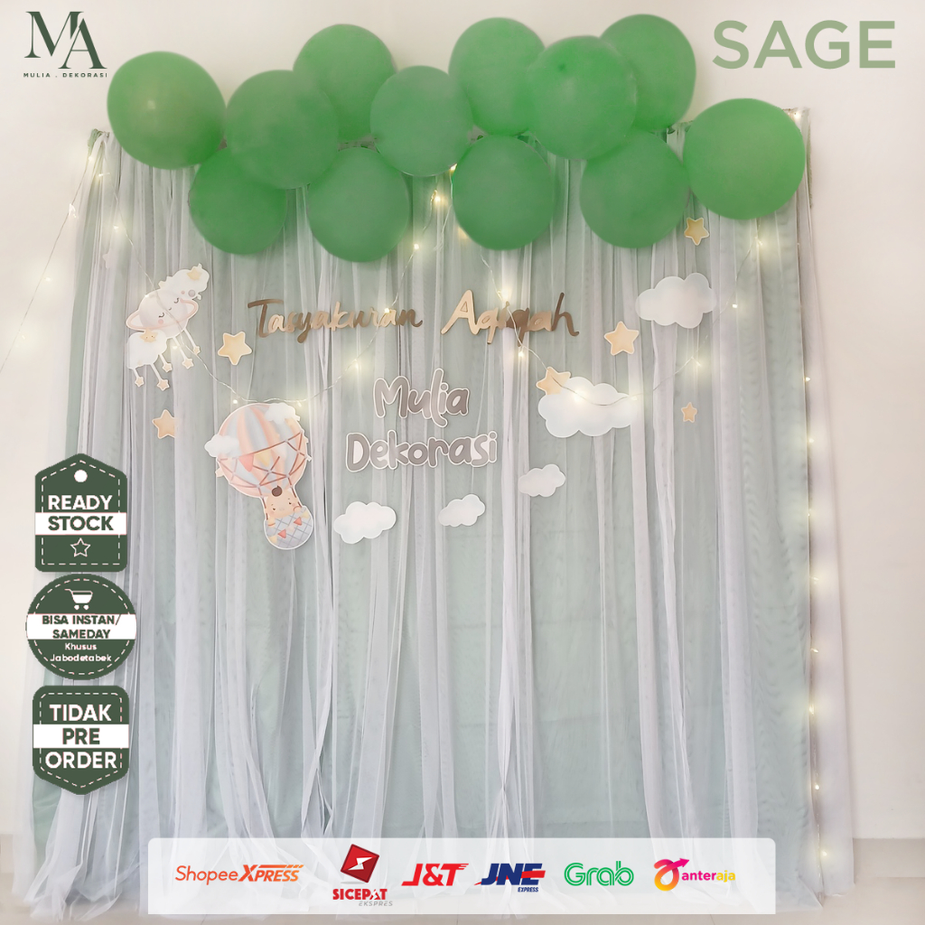 Jual Dekorasi Backdrop Photobooth Syukuran Tasyakuran Aqiqah Ulang ...