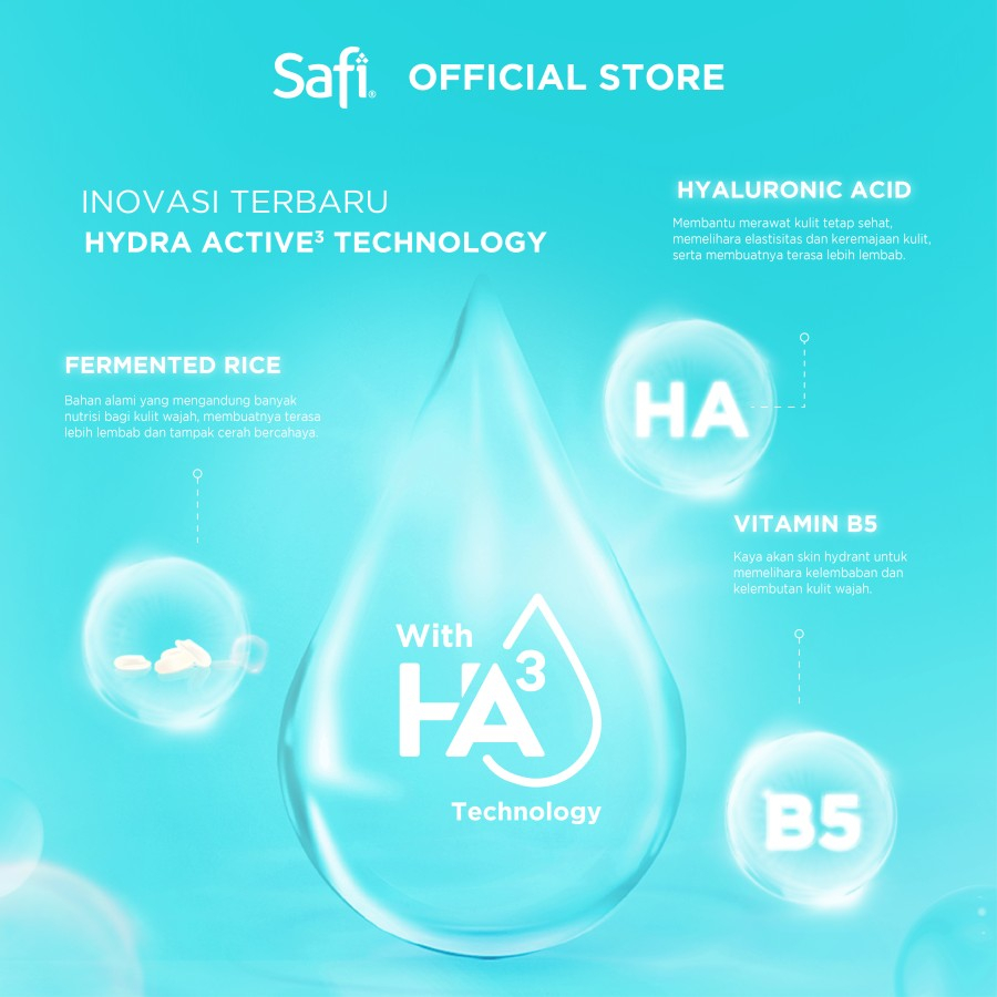 Jual Safi Hydra Glow Hydrating Water Cleanser 125gr | Shopee Indonesia