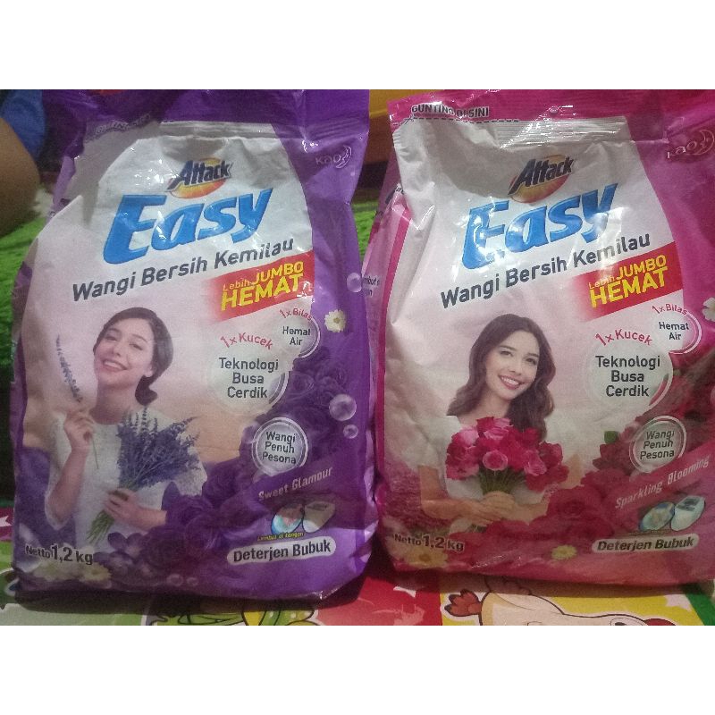Jual ATTACK EASY 1,2KG DETERGEN BUBUK | Shopee Indonesia