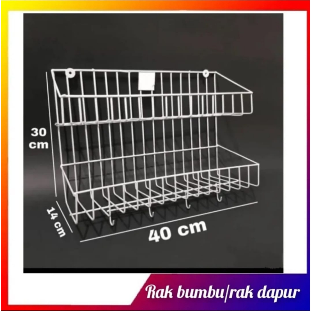 Jual Rak botol Rak Sampo Rak Kamar Mandi rak besi gantung 2 susun RB.02 ...