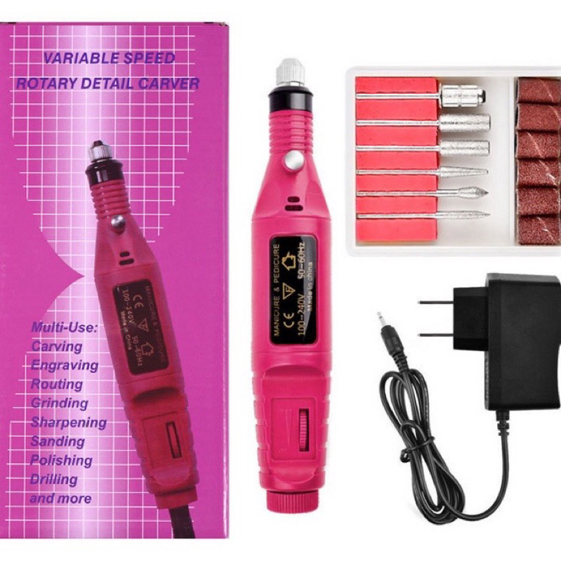 Jual Electric Nail Drill Grinding Mesin Kikir Kuku Elektrik Bentuk Pena ...