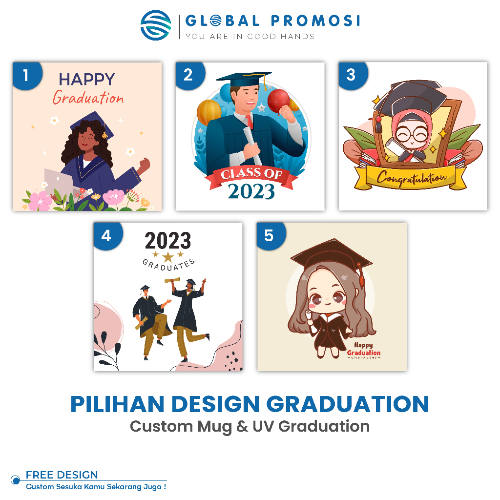 Jual Pilihan Desain Tema Graduation/ Wisuda Untuk Custom MUG Dan ...
