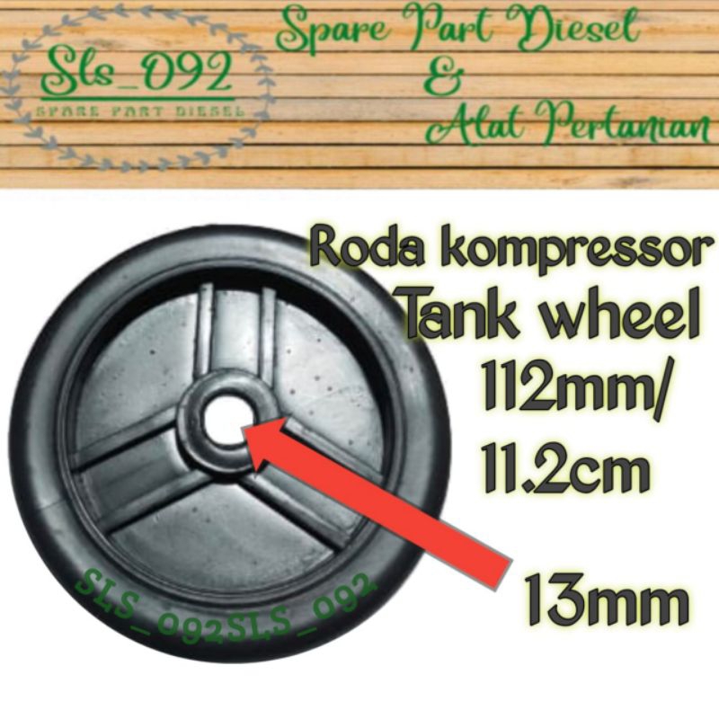 Jual KOMPRESSOR UDARA (RODA/TANK WHEEL) 13MM (BIG) | Shopee Indonesia