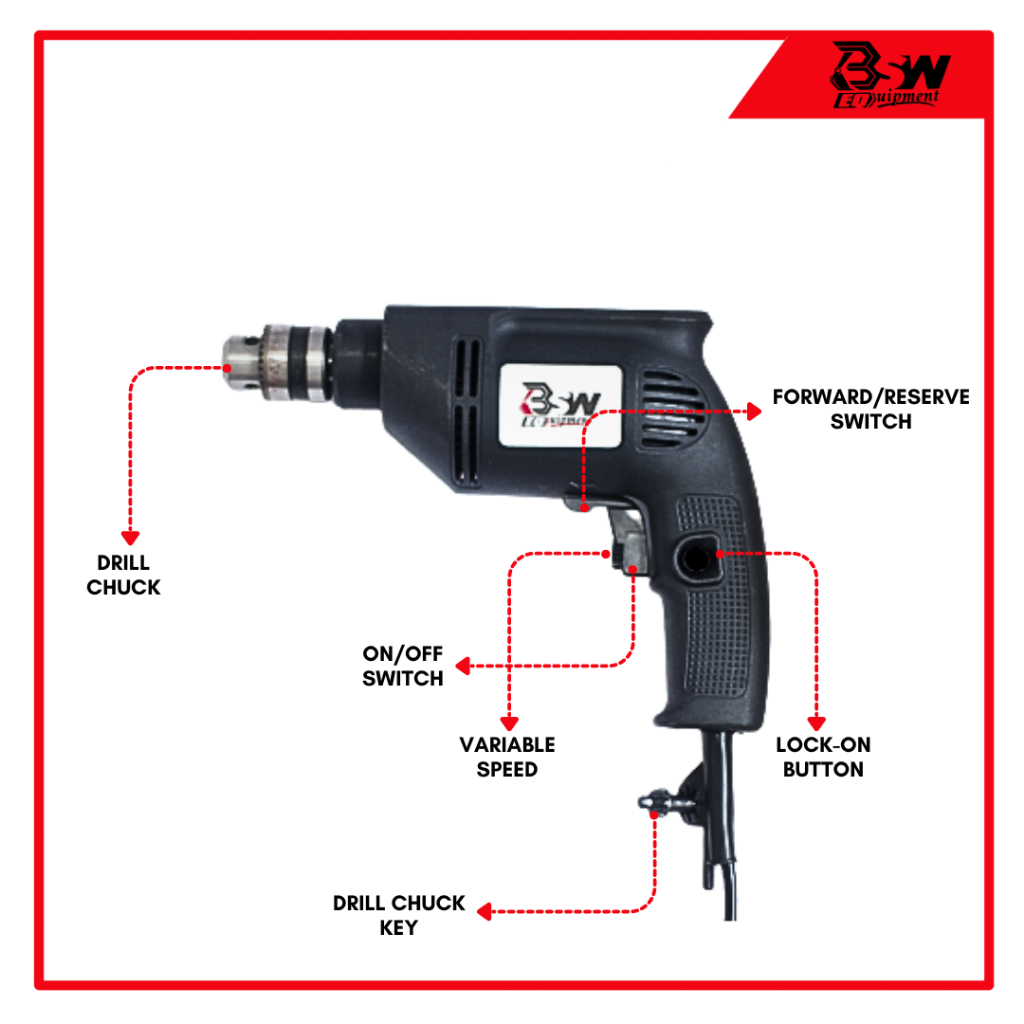 Jual LIMITED EDITION !! TORSI BESAR BSW-606 Mesin Bor Listrik 10mm ...