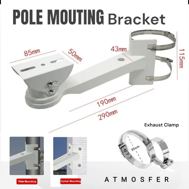 Jual BRACKET CCTV OUTDOOR TEBAL KOKOH BRACKET CCTV TIANG OUTDOOR ...