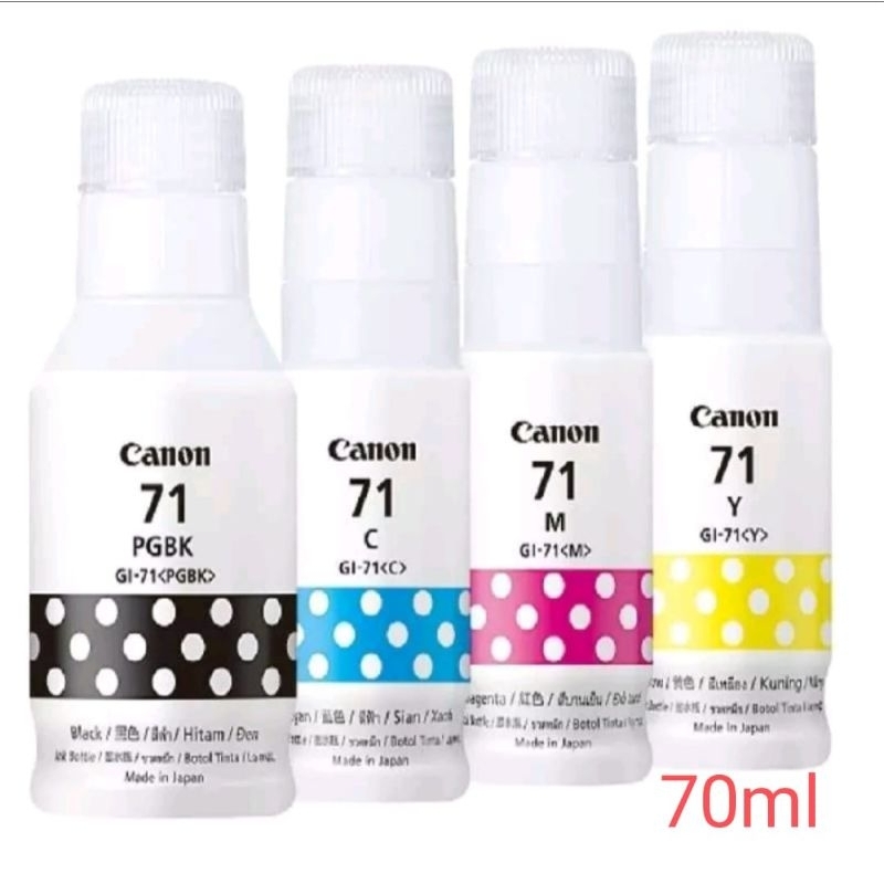 Jual Tinta Canon Gl 71 G71 G 71 Printer PIXMA G1020 G2020 G3020 (B,C,Y ...