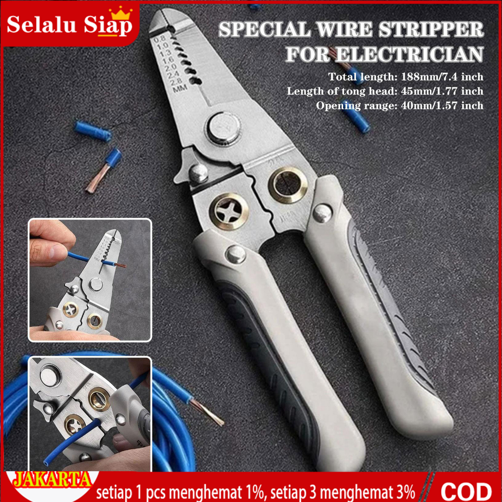 Jual Tang pengupas kawat, pengupas kabel listrik, tang Multi alat ...