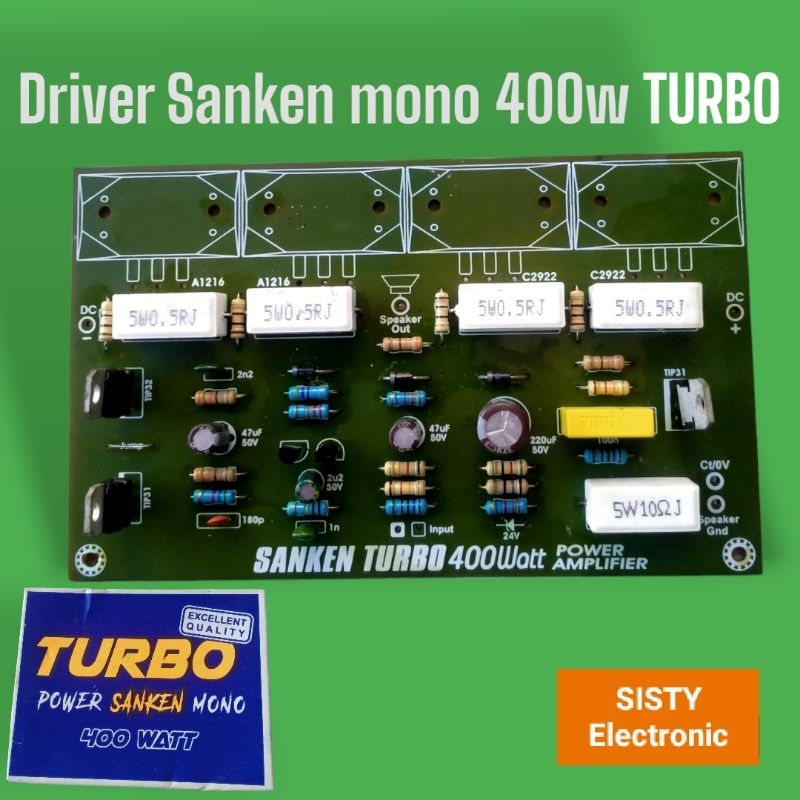 Jual Kit Driver Safari Turbo Sanken 400w Mono | Shopee Indonesia