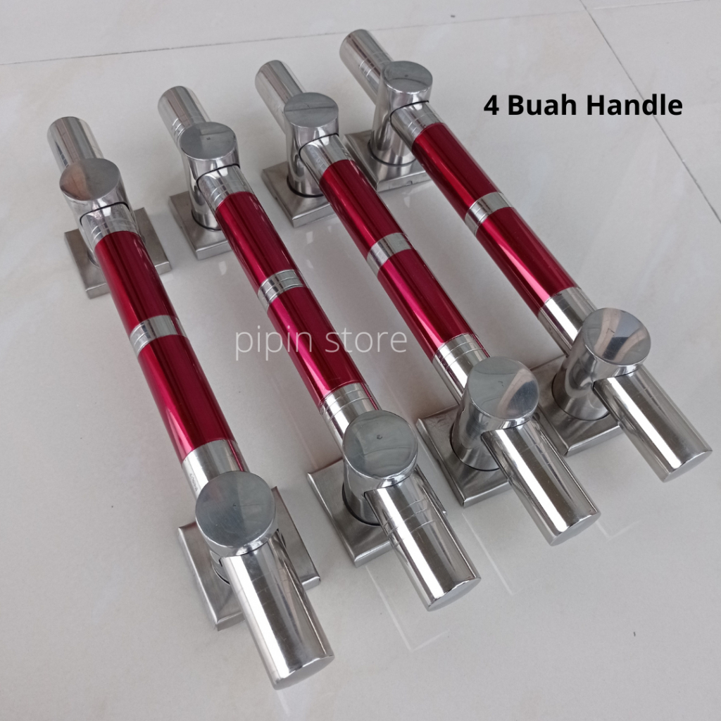 Jual 4 Handle Gagang Pintu Rumah 1 Set Kunci Panjang 45cm 33cm Murah ...