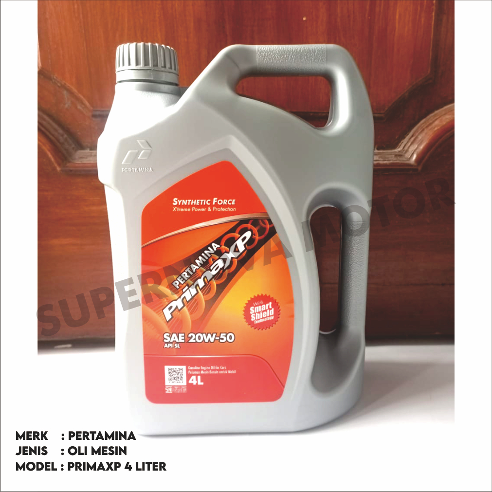 Jual OLI MESIN PERTAMINA PRIMAXP SAE 20W50 API SL SMART SHIELD KEMASAN ...
