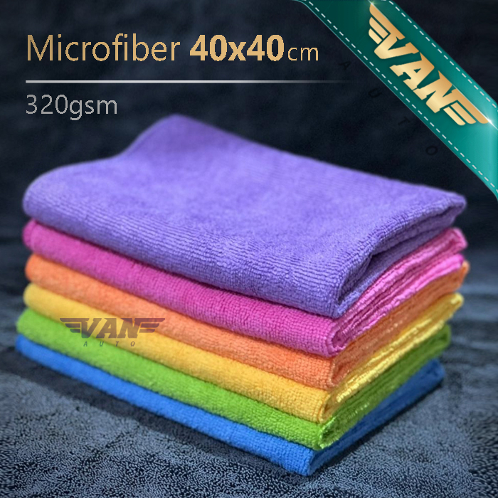 Jual Kain Lap Microfiber 40x40 cm Handuk Lap Mobil / Kain Detailing ...