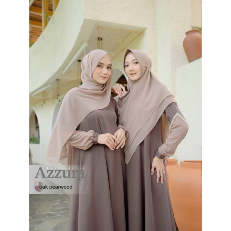 Jual GAMIS SYAR'I SET KHIMAR AZZURA BASIC ORI BY KYRA BAHAN LINEN POLO | Shopee Indonesia