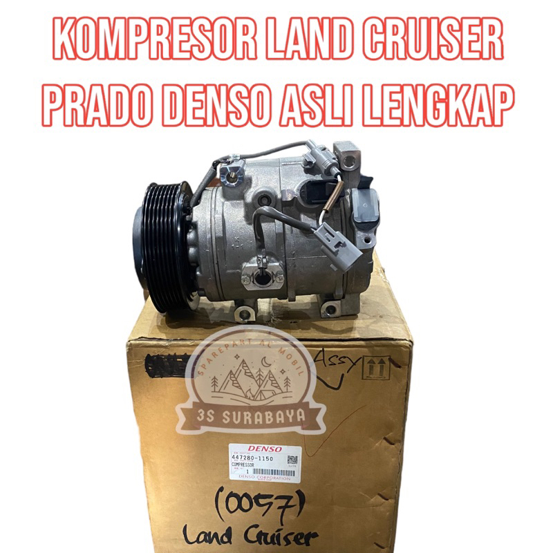 Jual Kompresor Land Cruiser Prado Denso Asli Lengkap Ac Mobil ...