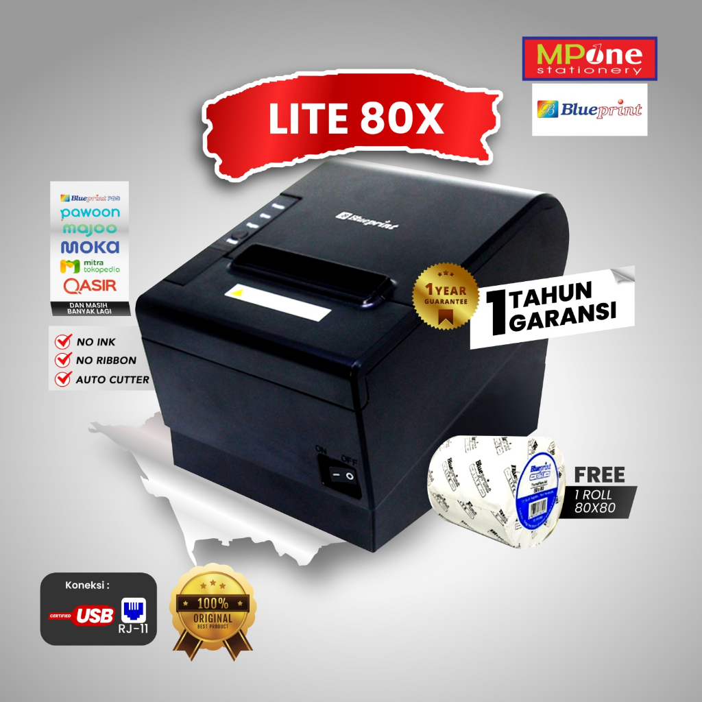 Jual Printer Kasir / Printer Kasir Thermal BLUEPRINT / Thermal ...