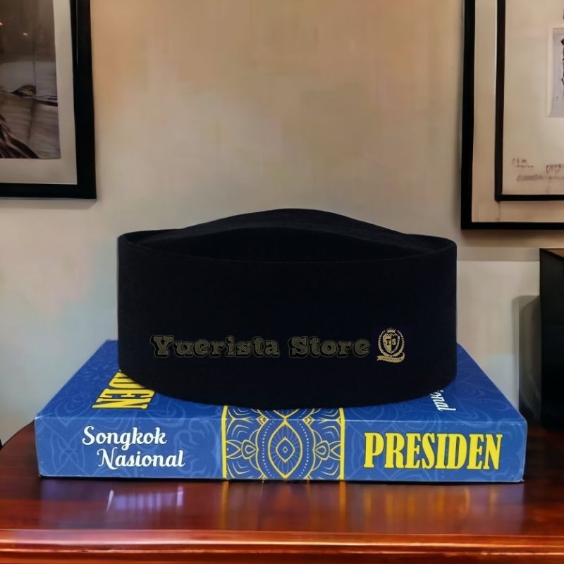 Jual Peci Songkok Kopiah Hitam Polos Model SUSUN Tinggi 9cm Merk ...