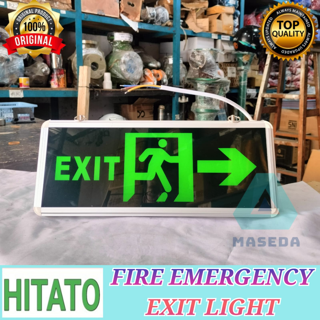 Jual Hitato Fire Emergency Exit Light 107 - Lampu Darurat Exit LED ...