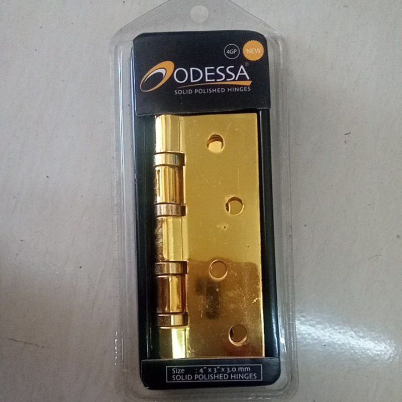 Jual Engsel Pintu Odessa 4" Inch Solid Polised Hinges Limited GOLD ...