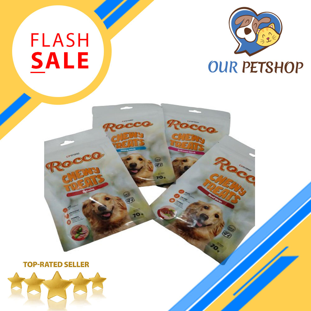Jual Snack Anjing Rocco Chewy Treats 70gr - Rocco Treats All Variant ...