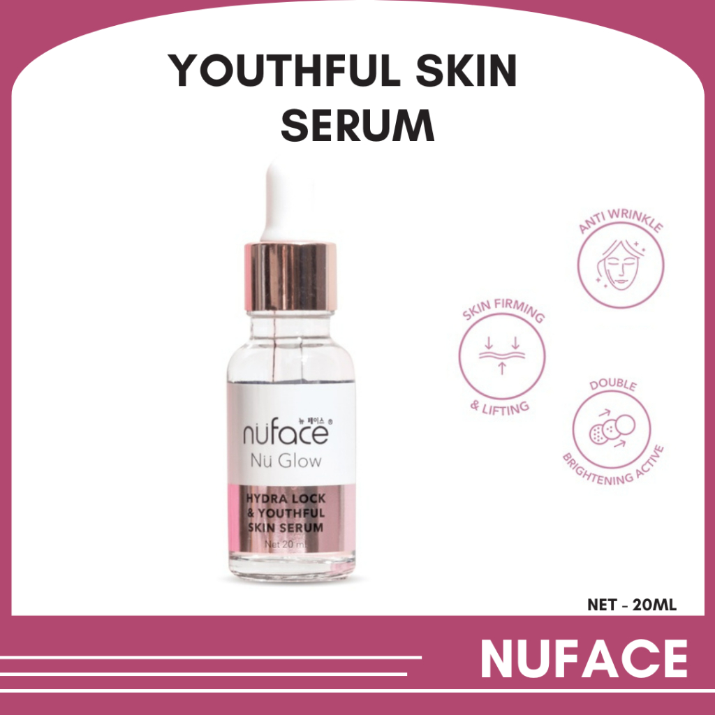 Jual Nuface Nu Glow Hydra Lock & Youthful Skin Serum 20ml | Shopee ...