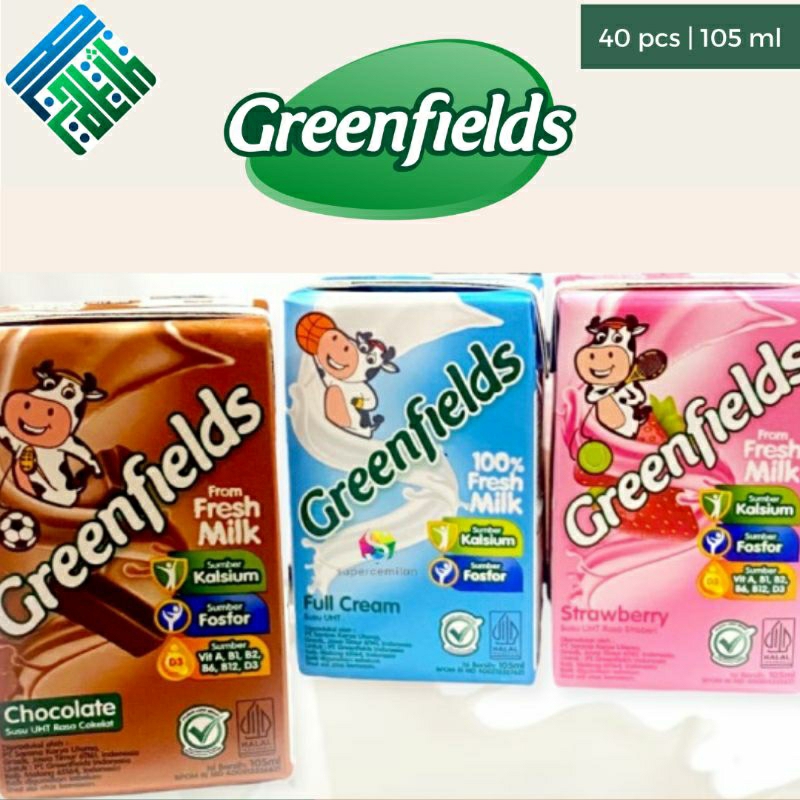 Jual Greenfields Susu UHT 105 ml / Full Cream, Chocolate, Strawberry (harga satuan) | Shopee ...